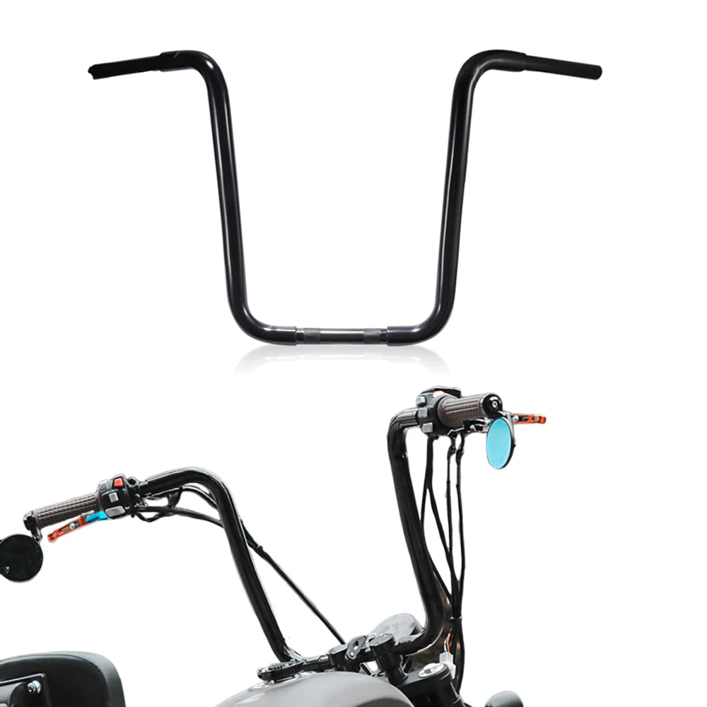 Vintage Motorbike 1'' Clamping Handlebar 18'' Rise Super High Pullback ...