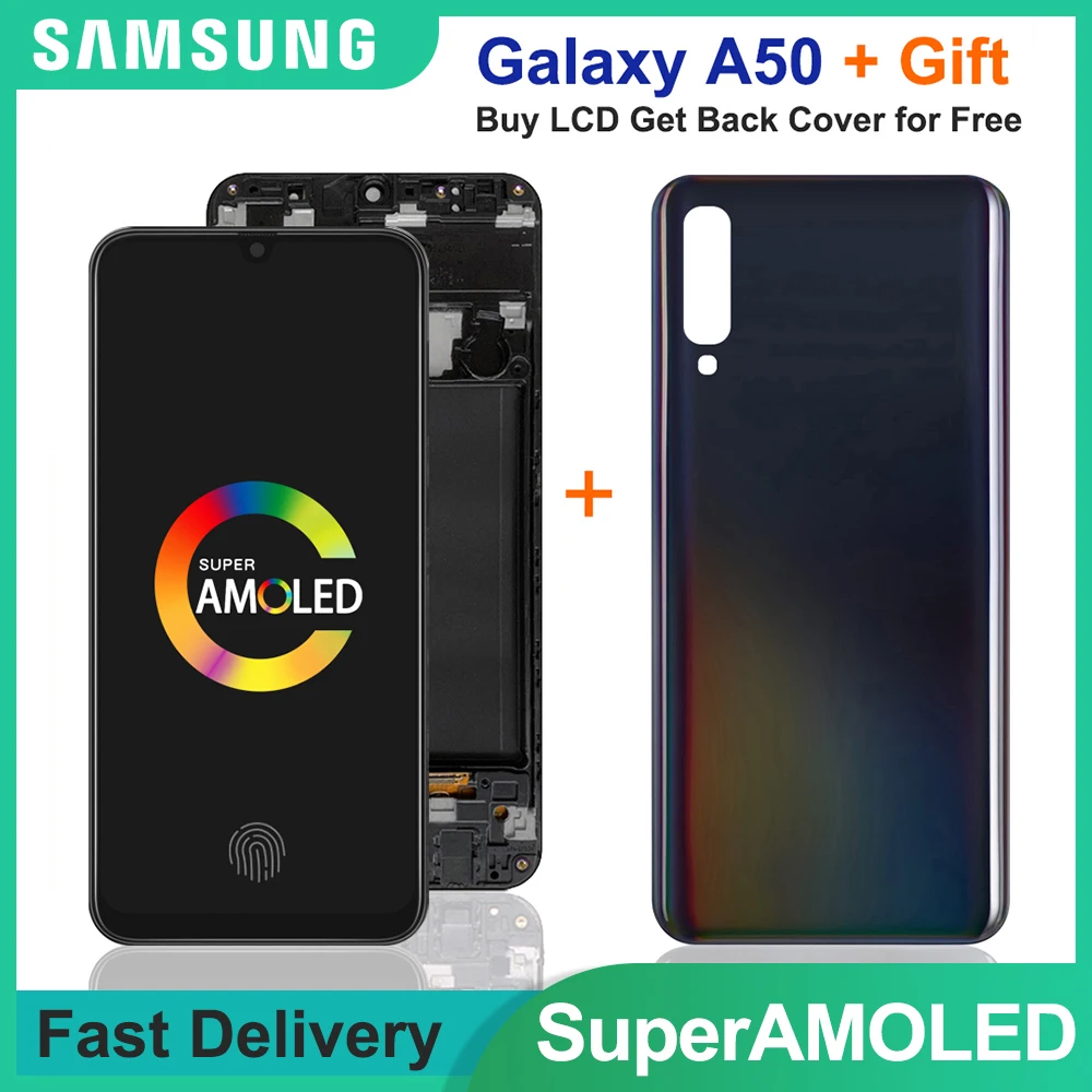 6.4'' Super AMOLED For Samsung Galaxy A50 SM A505FN/DS A505 LCD Display ...