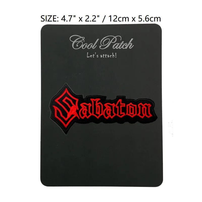 4-7-SABATON-Heavy-Metal-Music-Rock-Band-LOGO-Embroidered-IRON-ON-Patch ...