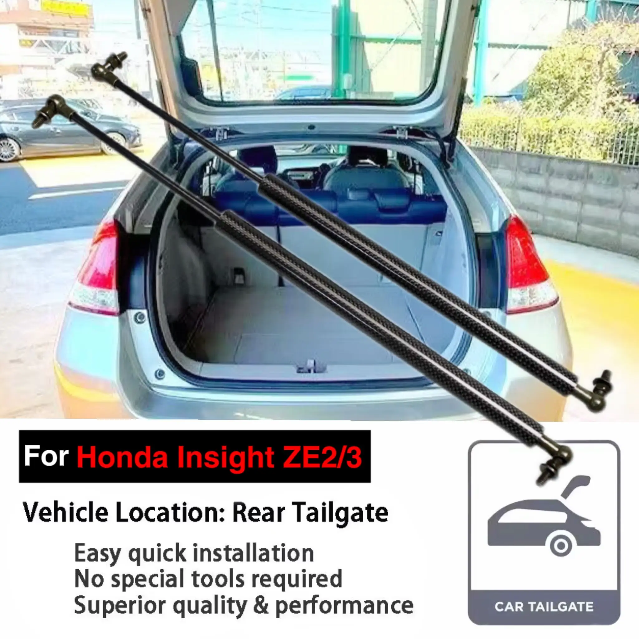 Rear-Tailgate-Lift-Supports-for-Honda-Insight-ZE2-ZE3-2009-2014 ...