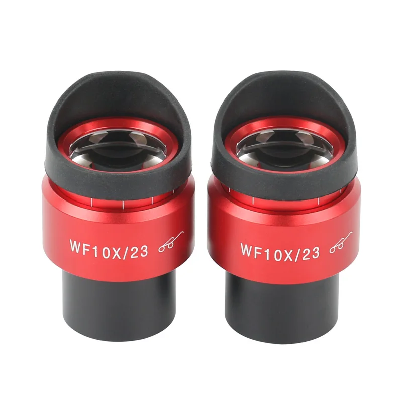 WF10X/23 Microscope Wide Angle Eyepiece Ocular Eyepoint Lens Adjustable ...
