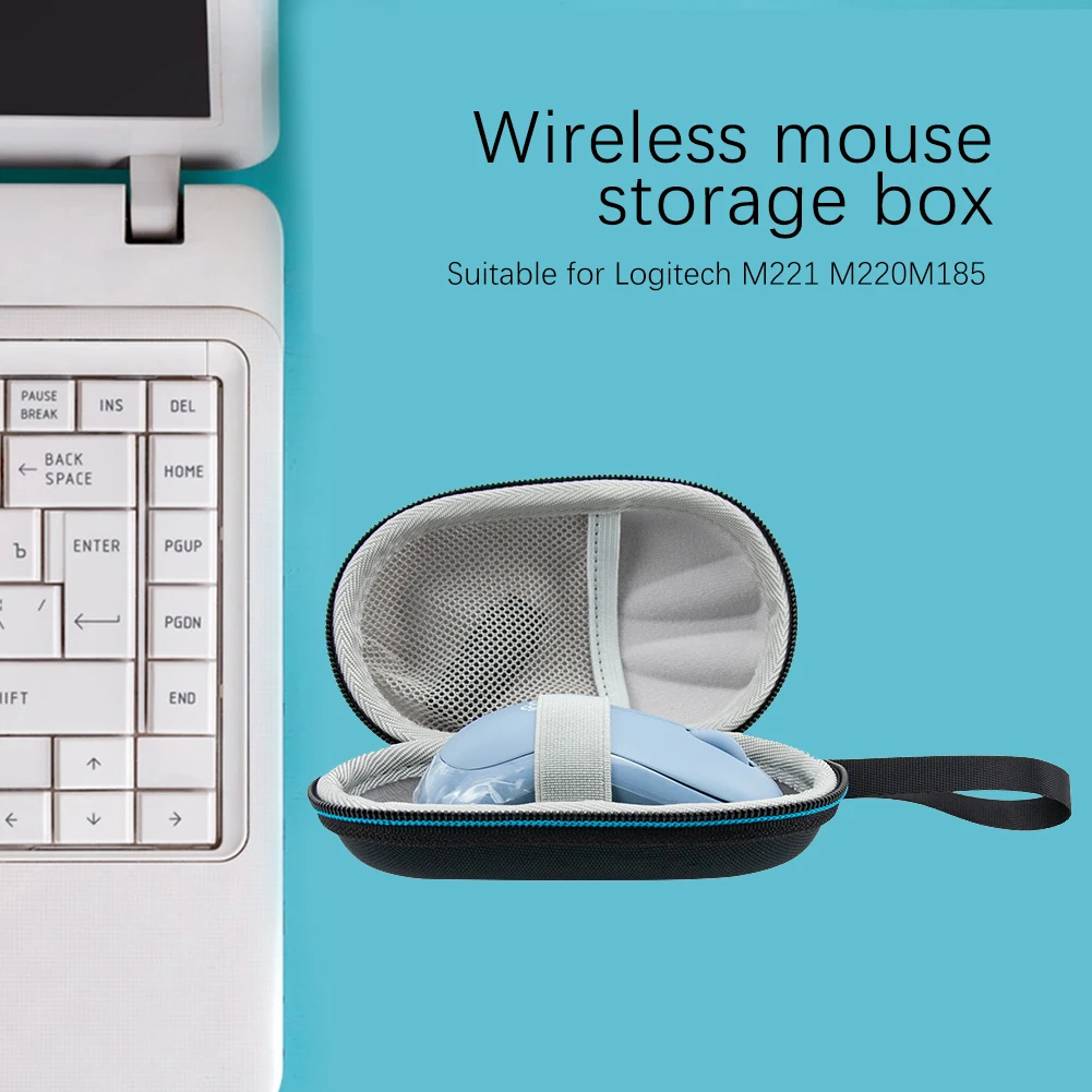 Portable Mouse Storage Bag Double Zipper Waterproof Wireless Mouse ...