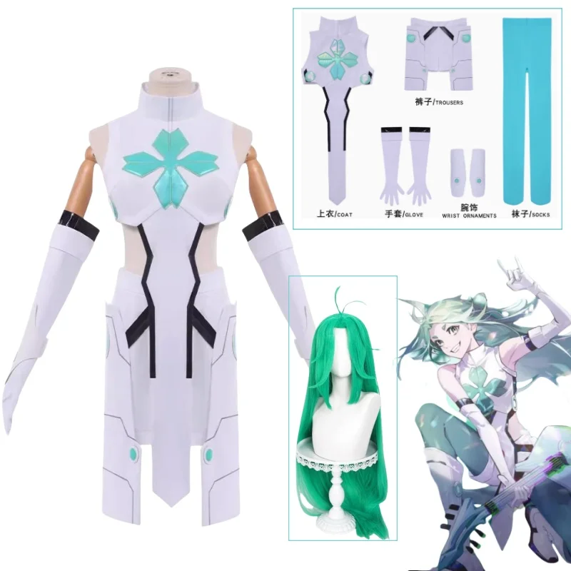 Anime para ser herói x sorte ciano cosplay traje peruca sexy uniforme ...