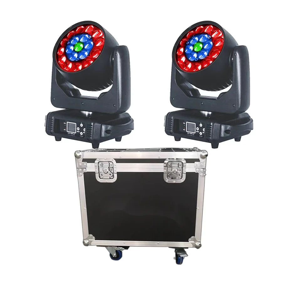 Flycase/Roadcase a Lot for LED Moving Head Stage Light 19x15W RGBW Wash ...