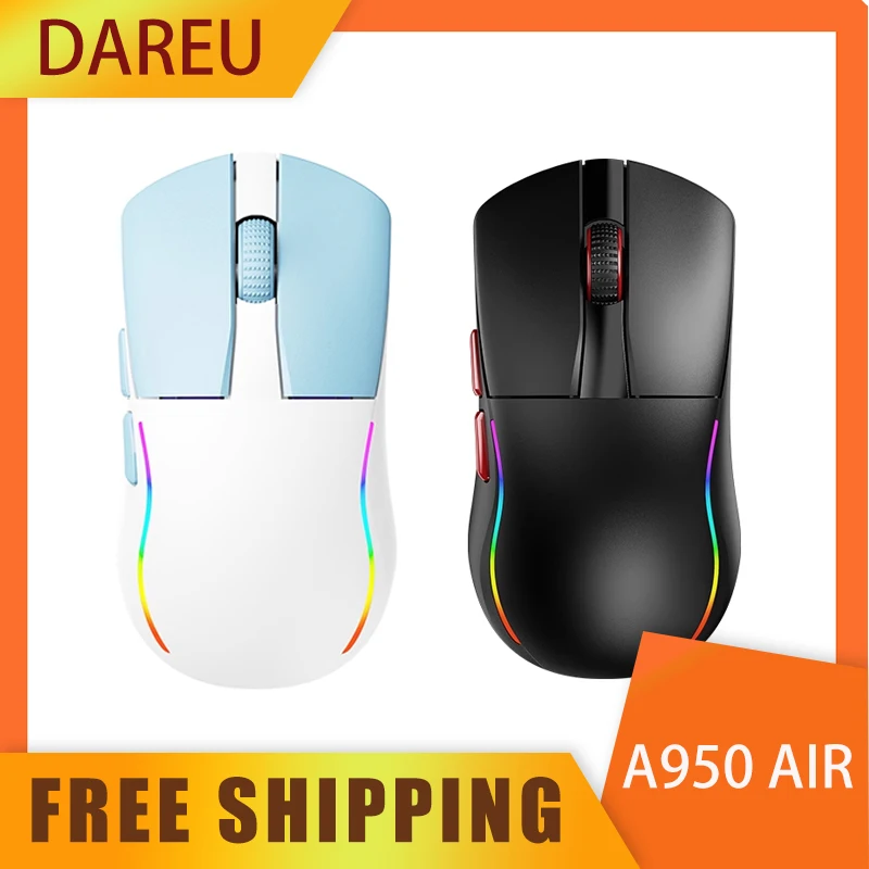 Dareu-A950-air-Gaming-mouse-8khz-Bluetooth-Mouse-sem-fio-Paw3395 ...
