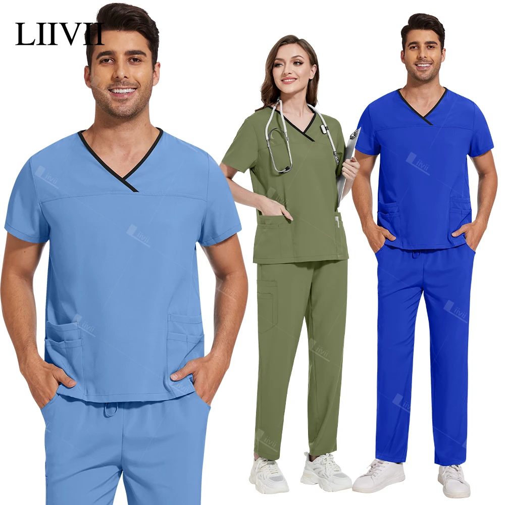 Uniformes médicos quirúrgicos Unisex, ropa de trabajo de médico y ...