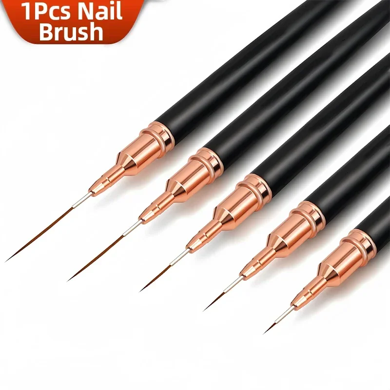 Professional-Stripe-Nail-Art-Brushes-1Pcs-Nail-Line-Brush-Black-UV-Gel ...