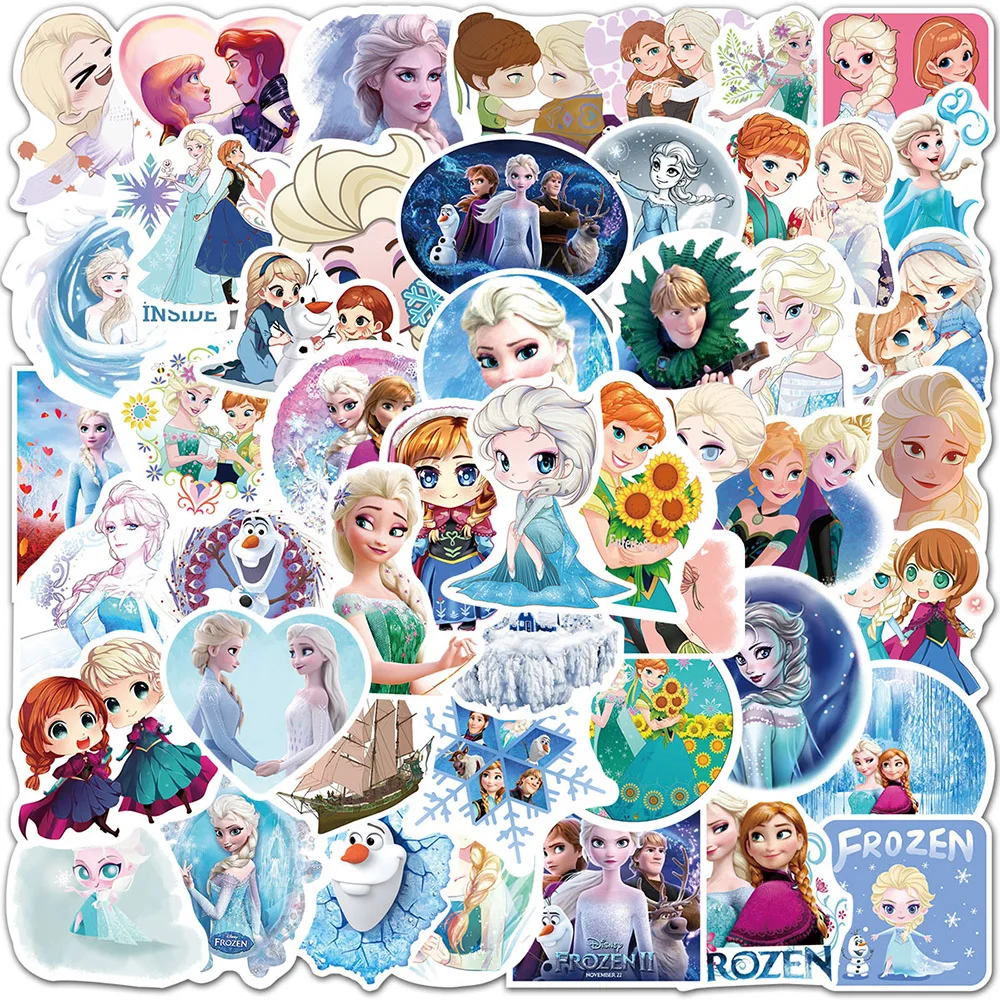 10-30-50-100pcs-Disney-Anime-Frozen-Cartoon-Stickers-Elsa-Princess ...