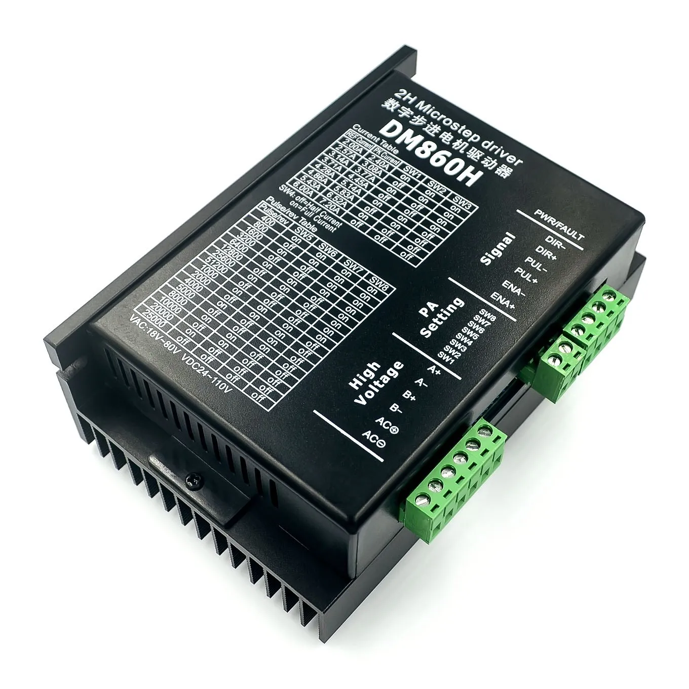 Stepper motor driver cintroller DM860 DM860H microstep brushless DC ...