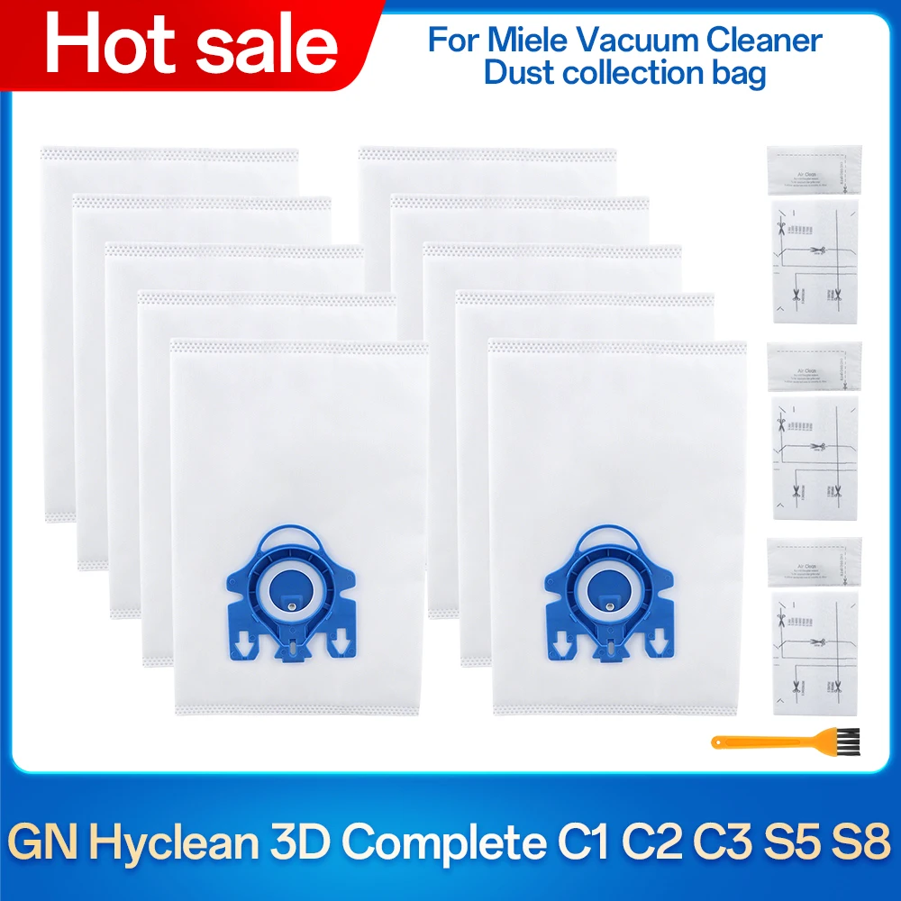 3D Dust Bags Compatible with Miele GN Vacuum Bags Classic C1 Complete ...