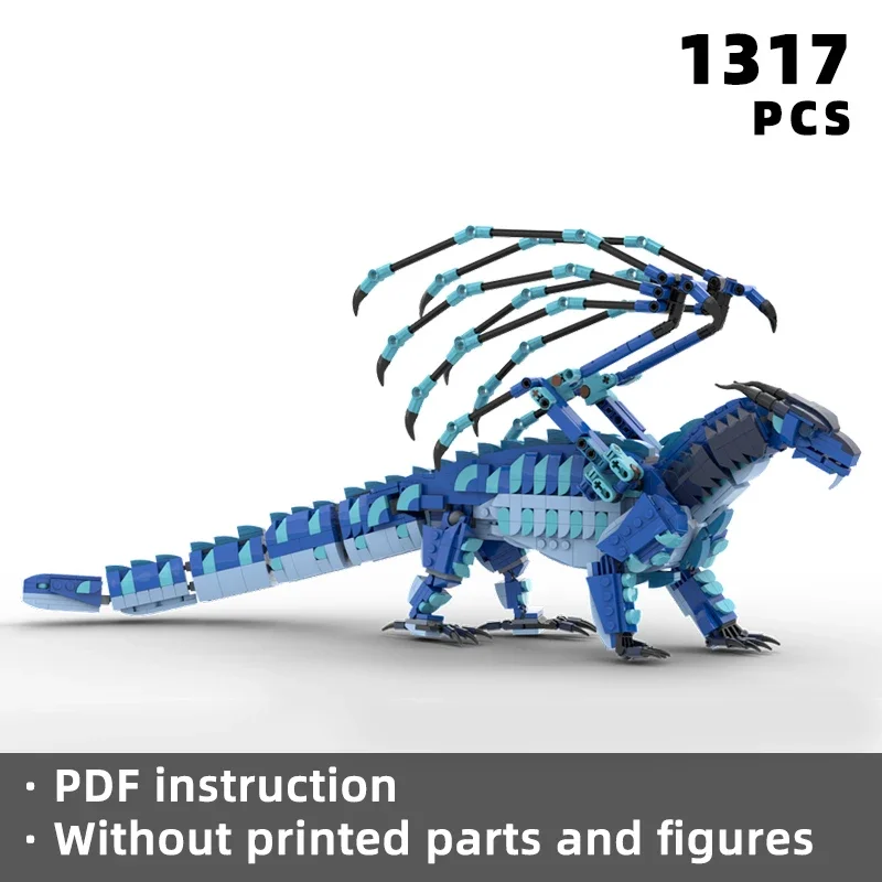 medieval-ice-dragon-bricks-dragon-blocks-castle-building-moc-unique ...