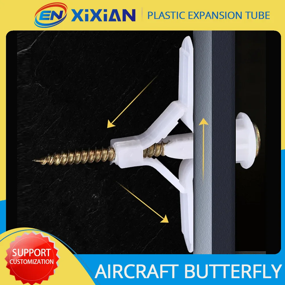 Plastic Expansion Tube Gypsum Board Anchors Nylon Aircraft Shape ...