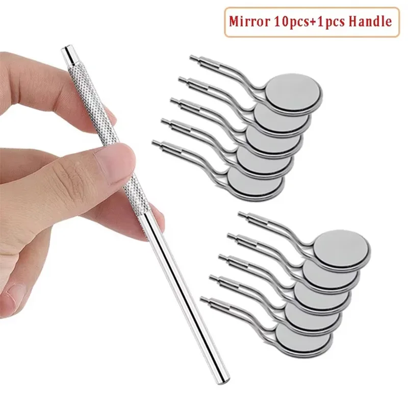 High Quality Double-Sided Dental Mouth Mirror with Handle Anti-Fog ...