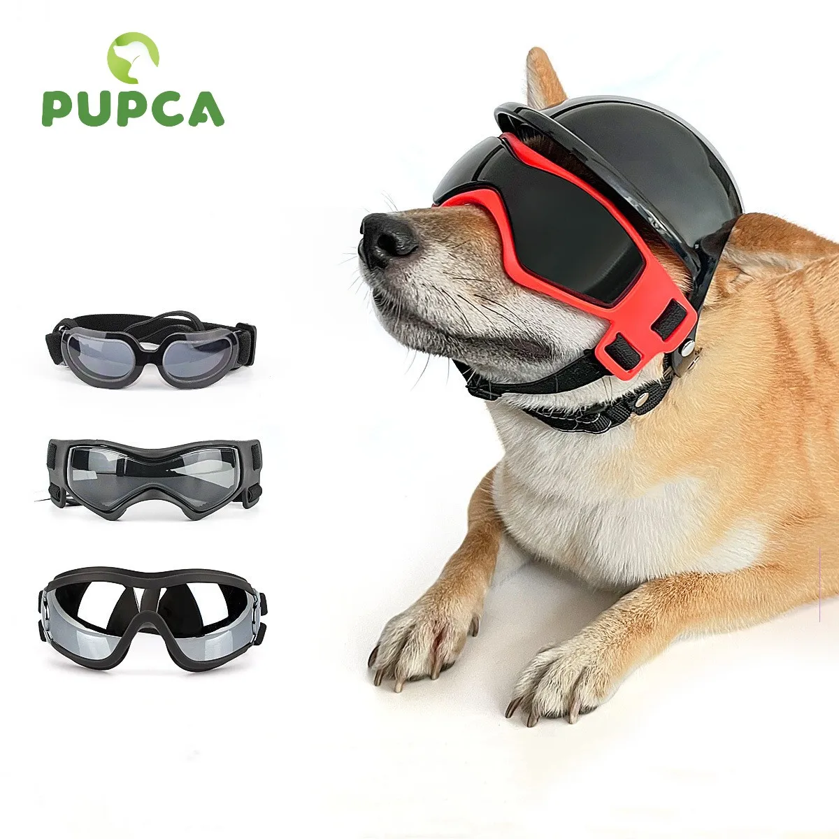 ATUBAN-Pet-Dog-Helmet-and-Goggles-Set-Paded-Pet-Motorcycle-Helmet-and ...
