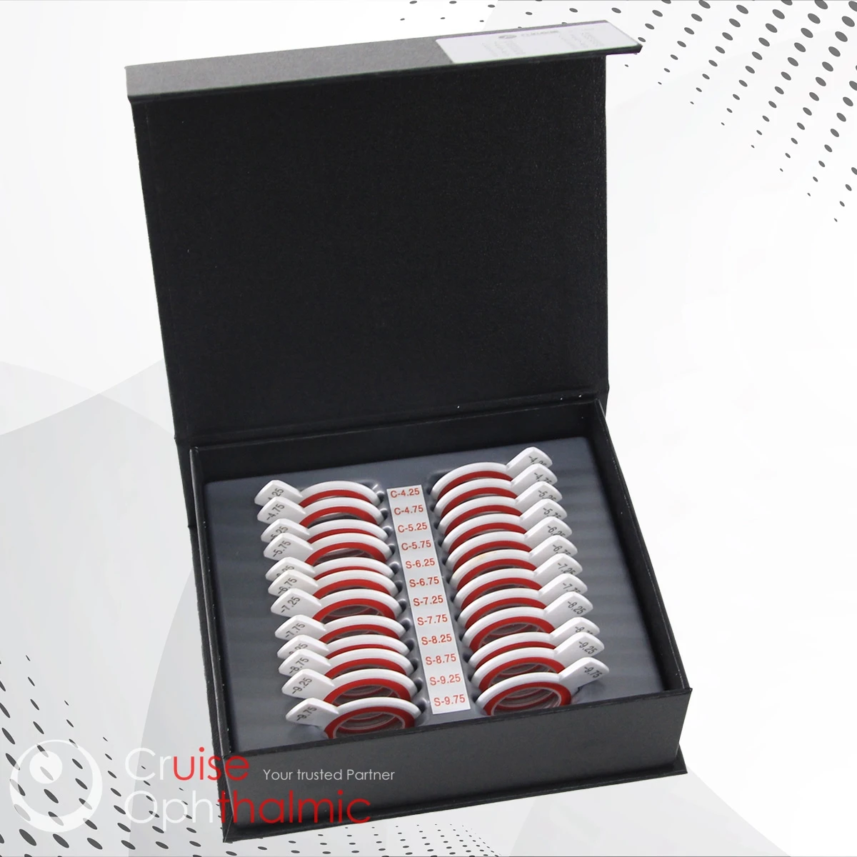 Special Sphere and Cylinder Diopt Trial Lens Set Clear Lens B6 Rim ...