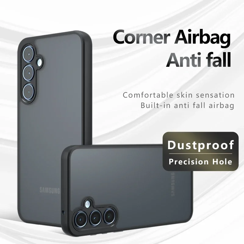 For-Samsung-Galaxy-M35-F15-M55-M15-C55-5G-Matte-Shockproof-TPU-Case-Non ...