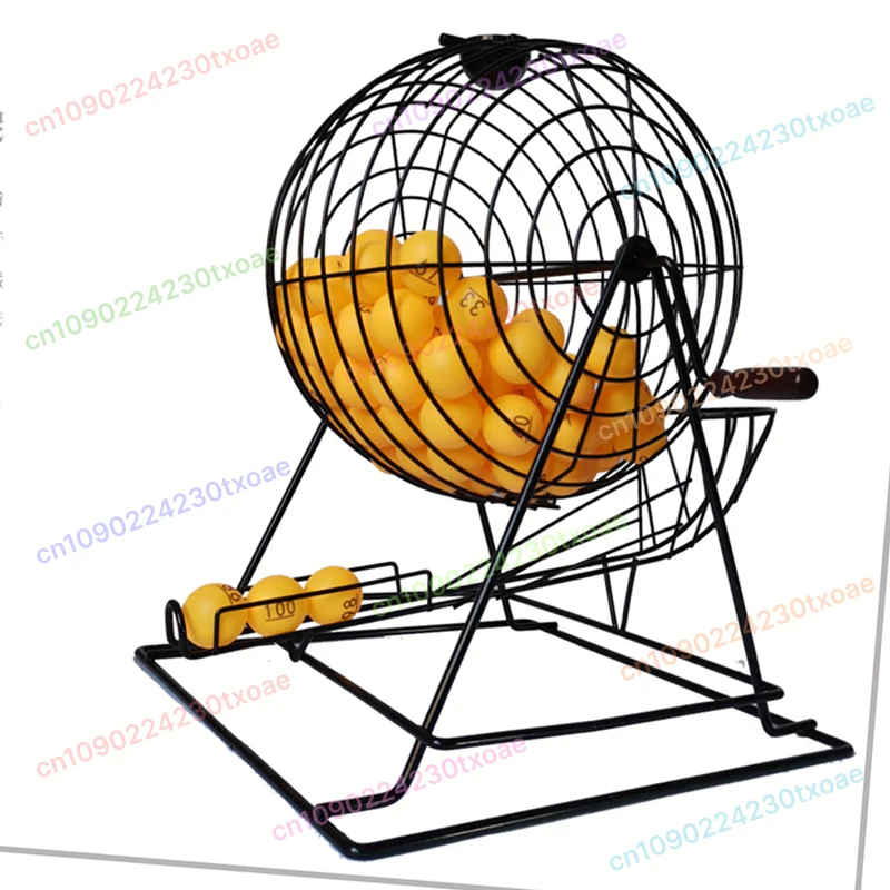 Metal Lottery Machine Manual Dual Color Ball Drawer for Yearly Party ...