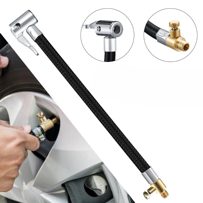 10-40cm Car Tire Inflator Hose Inflatable Air Pump Extension Tube ...