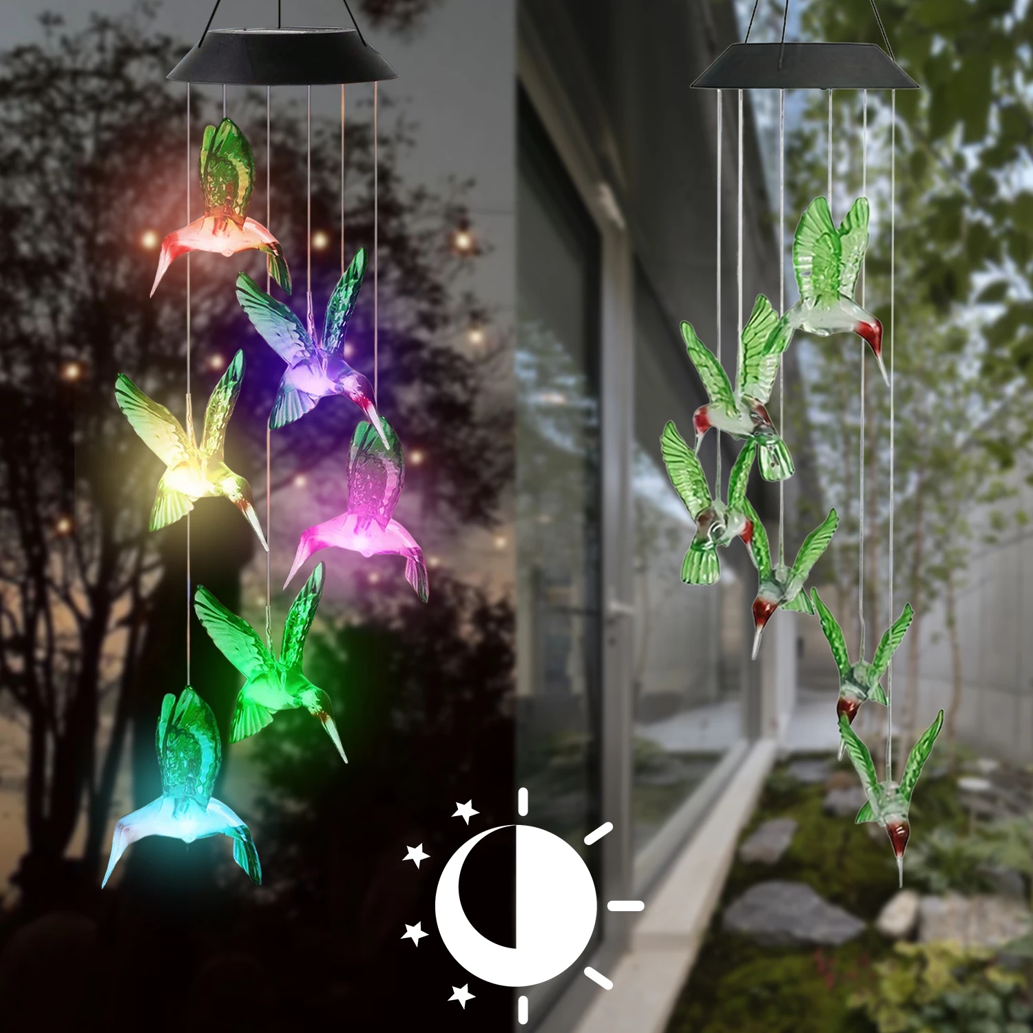 1-Pc-Solar-Outdoor-Hummingbird-Auto-changing-Wind-Chime-Lights-Party ...