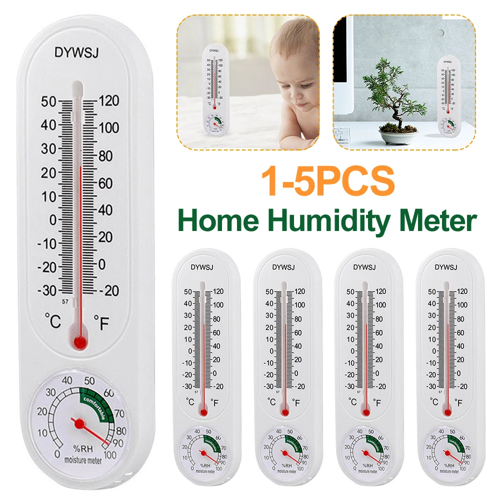 1pcs-Wall-mounted-Hygrometer-Thermometer-Indoor-Temperature-And ...