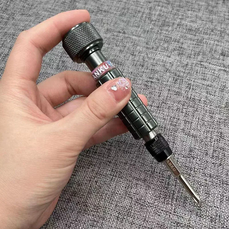 Mini screwdriver with aluminum alloy handle 6.35mm hexagonal ...
