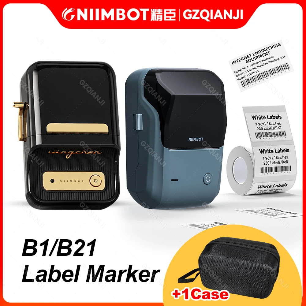 Niimbot B1 B21 Mini Thermal Self-adhesive Labels Printer Portable Mobile Sticker Pocket Label ...