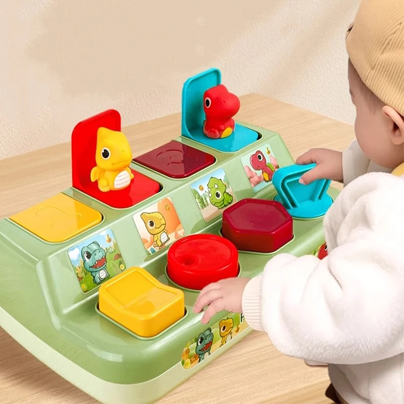 Montessori Baby Pop Up Animals Toy Developmental Educational Toy for ...