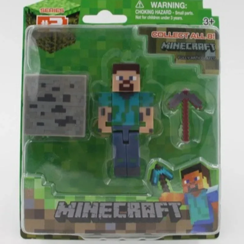 Minecraft Steve Model Anime MC Assembled Dolls Toys Mini Weapon Models ...