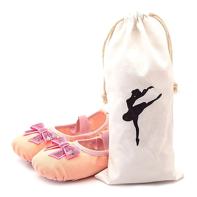 New Drawstring Ballet Bag White Color dance Bag for Girls Ballerina ...