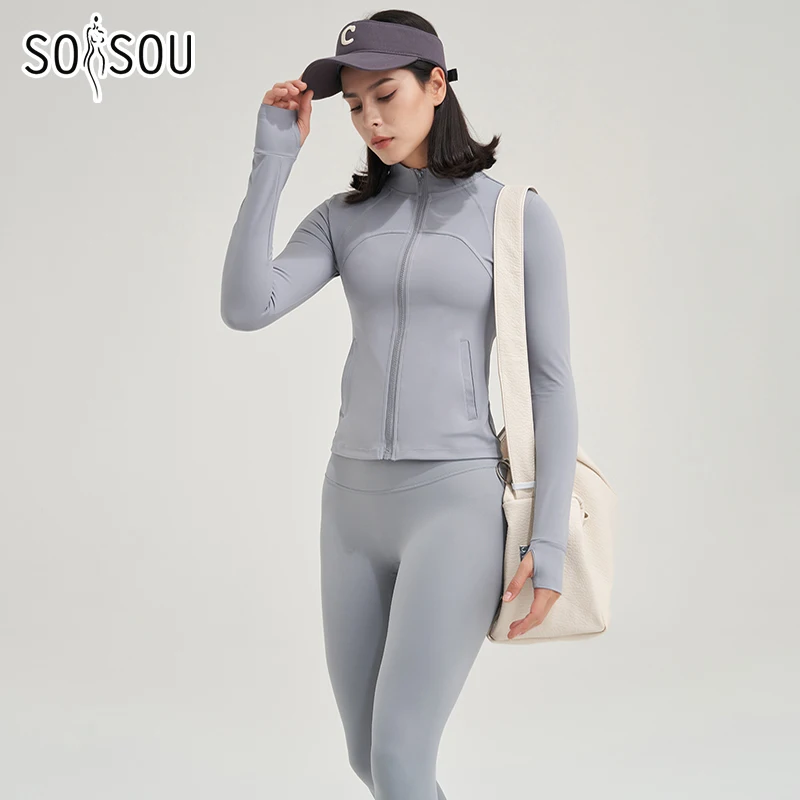 SOISOU-Nylon-Women-Yoga-Clothing-Leggings-Sexy-Bras-Bralette-Shirt-Coat ...