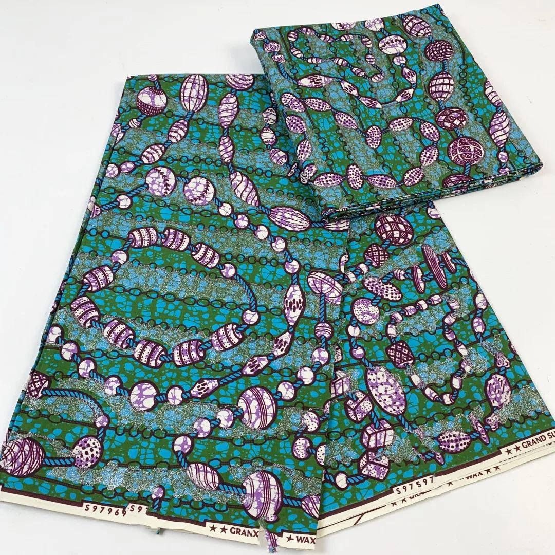 New Nigerian African Wax Fabrics Cotton Print Wrap Batik Ankara High ...