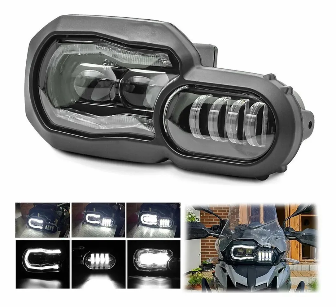 E9 mark Motorcycle LED Headlights for BMW F650GS F700GS F800GS F800R ...