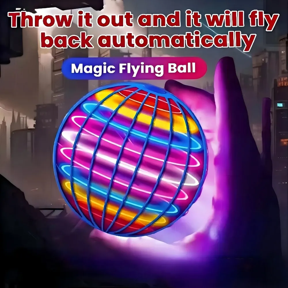 Magic Flying Ball Mini Toy Automatic Obstacle Avoidance UFO Boomerang ...