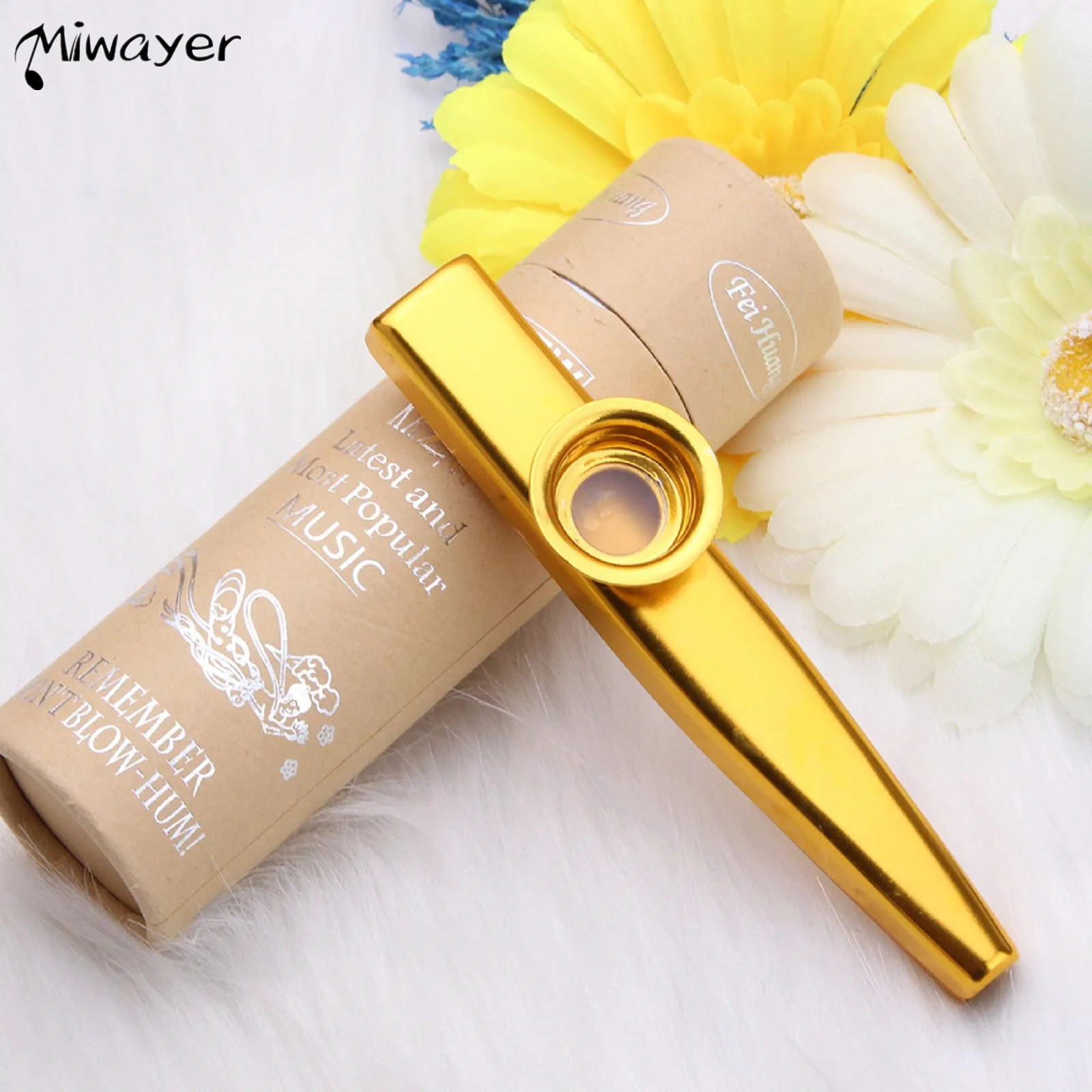 Miwayer Kazoo Aluminum Alloy with Five Membrane Flute Diaphragm Mouth ...