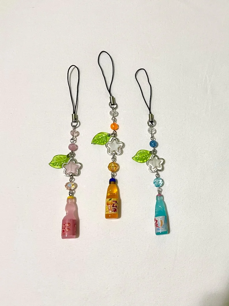 Cute Ramune Phone Charm Soda Bottle Y2K - AliExpress 36