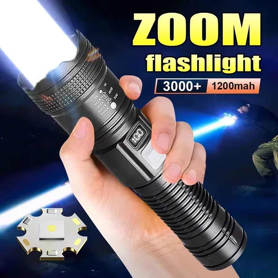 Powerful-Rechargeable-LED-Flashlights-High-Power-Tactical-Flashlight ...