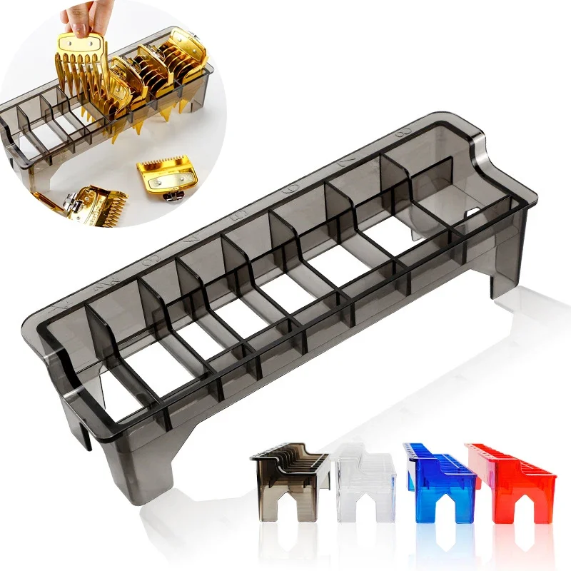 8-10-Grid-Guide-Limit-Comb-Storage-Box-Electric-Hair-Clipper-Rack ...