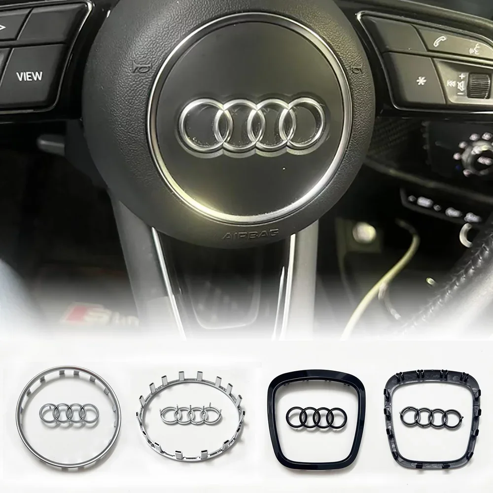 Automobile Steering Wheel Logo Bright Frame Strip Electroplated Car ...
