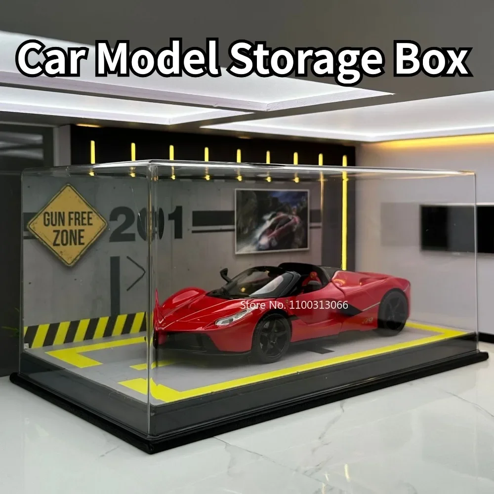 1-24-Parking-Lot-Scene-Car-Model-Storage-Box-Toy-Garage-Acrylic ...