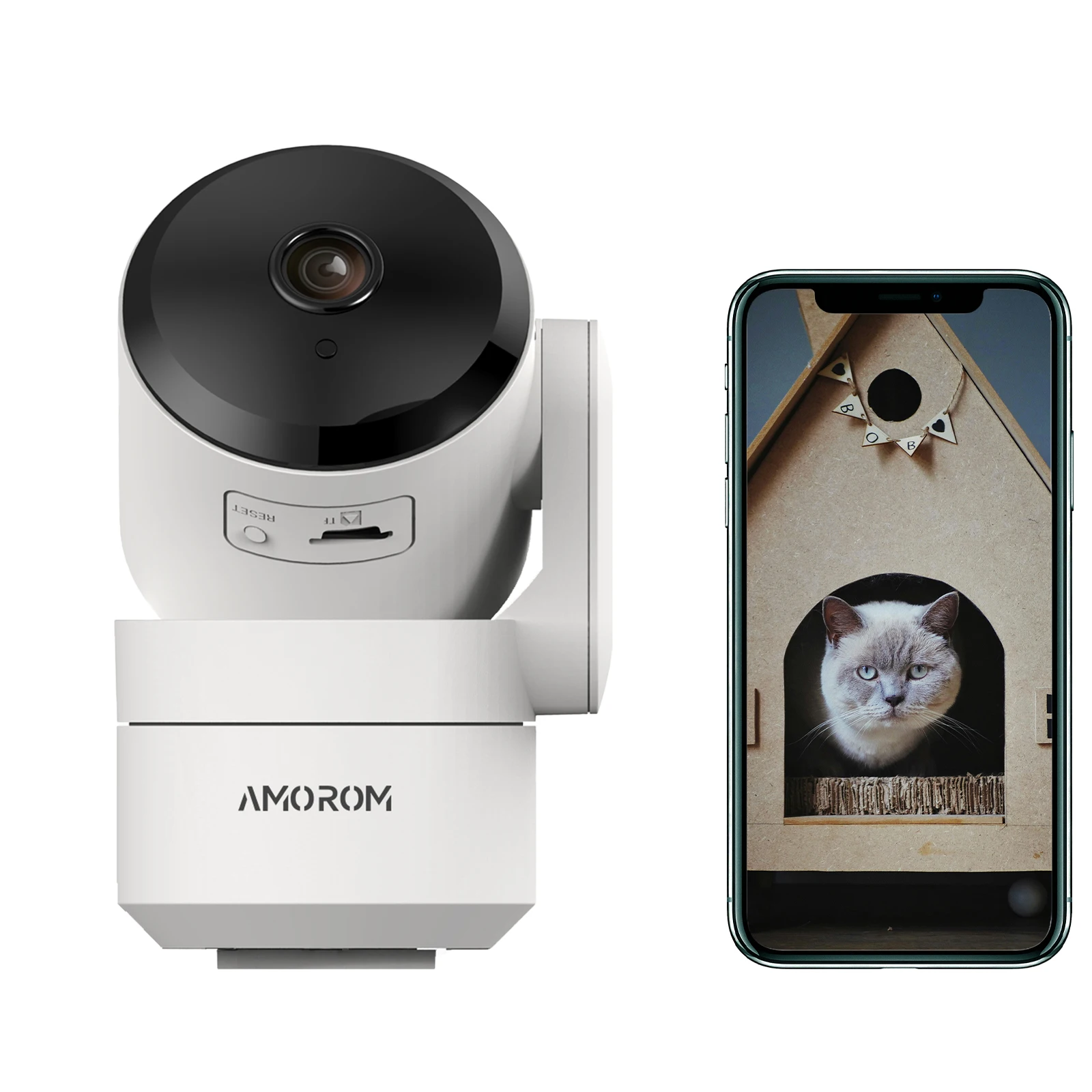 Indoor-Cat-Monitor-Camera-Pan-Tilt-2-Way-Talk-Night-Vision-Memory-Card ...