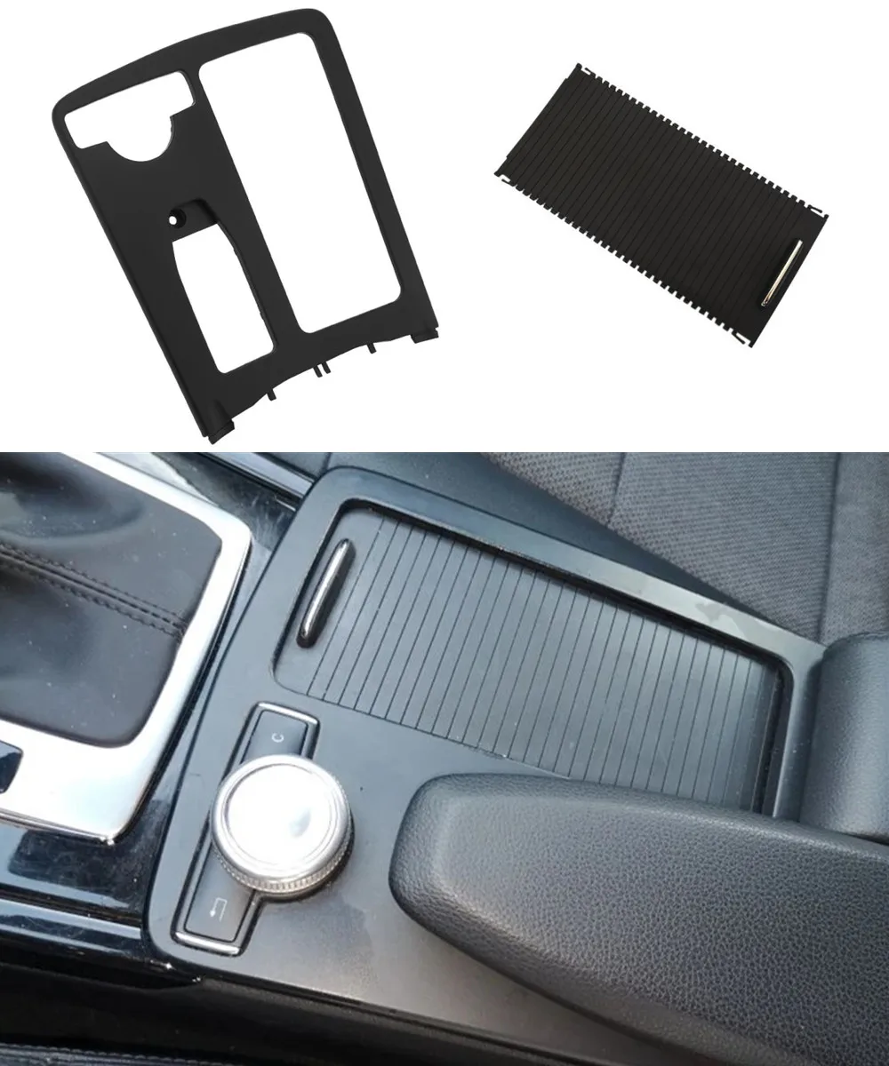 Car Central Armrest Drink Cup Holder Roller Shutter Frame Panel For ...