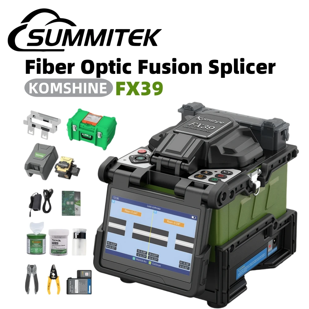 FX39 Fiber Fusion Splicer with 6 Motors Core Alignment Splicer 4.3 Inch ...