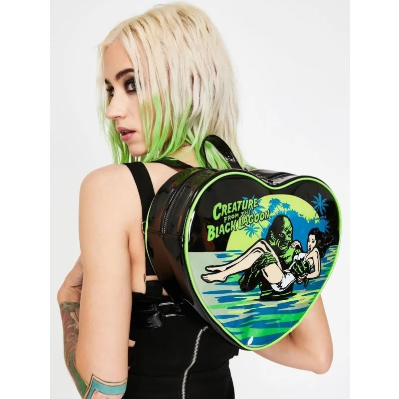 Y2K Girls Backpack Design Korean Gothic Punk Crossbody Bag Women Black ...