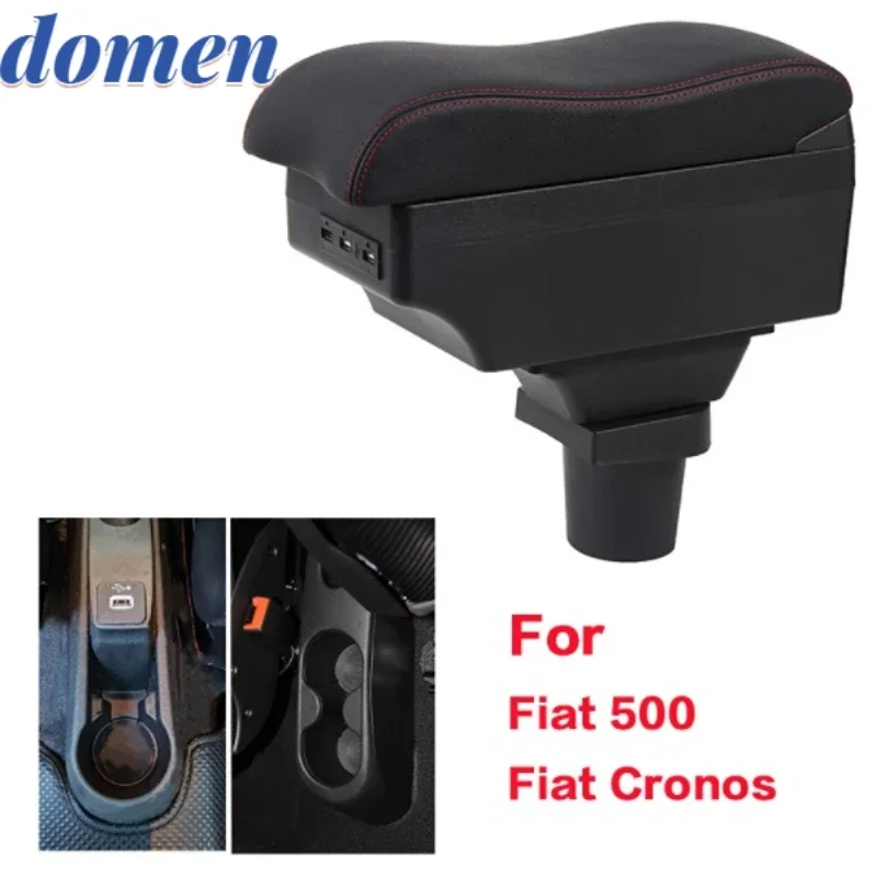For-Fiat-500-armrest-box-For-Fiat-CRONOS-Car-Storage-box-Internal ...