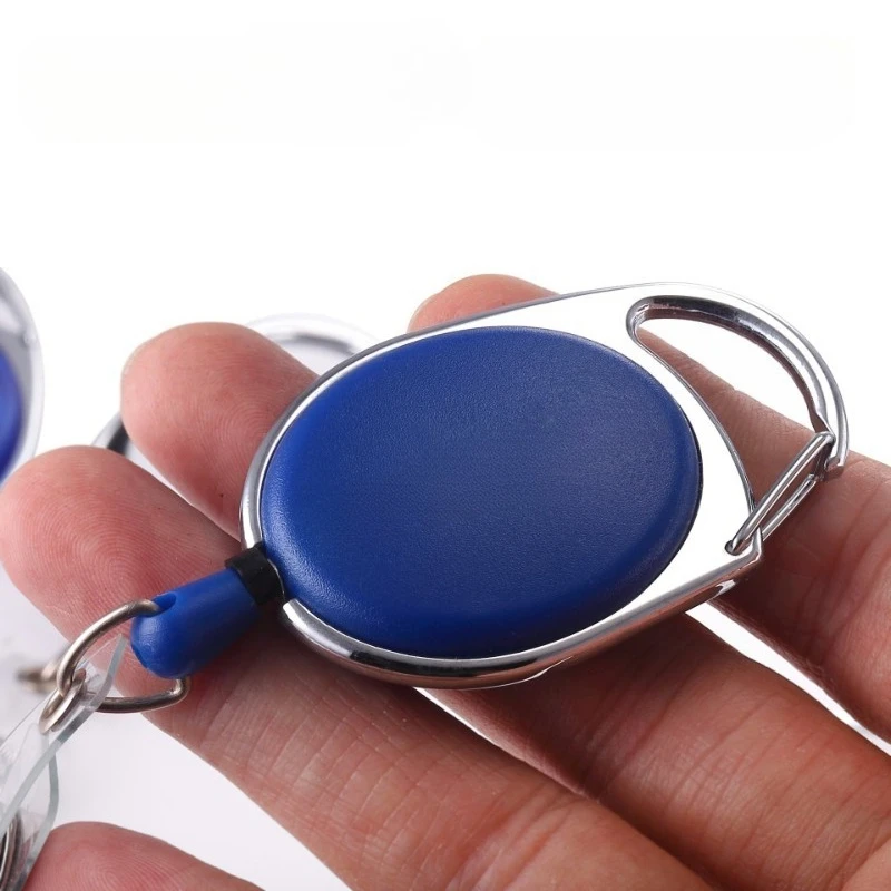 Retractable Keychain Badge Reel Anti-lost ID Tag Pass Card Clip Badge ...