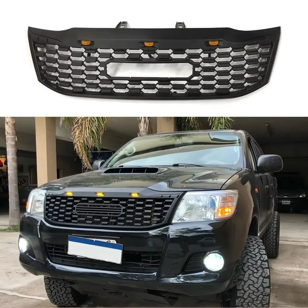 Car Front Bumper Radiator Grills Fit For Toyota Hilux Vigo 2012 2013 ...