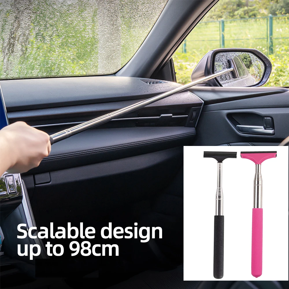 Portable-Rainy-Glass-Window-Cleaning-Tool-Wiper-Extendable-Handle-Car ...