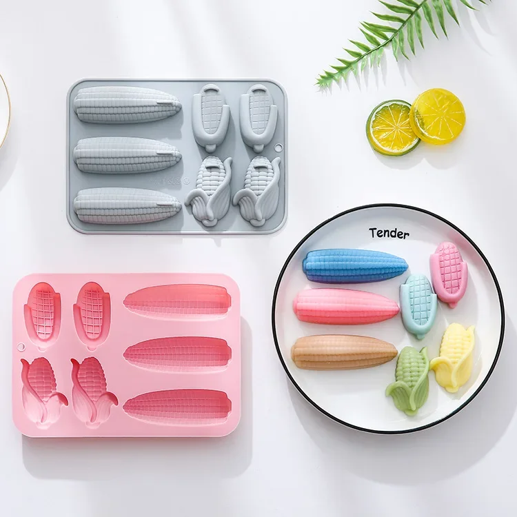 7-Holes-3-Different-Corn-Shapes-Silicone-Molds-Fondant-Cake-Chocolate ...