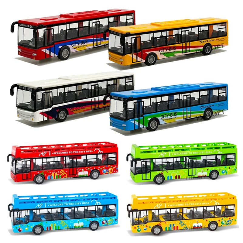 High-Simulation-Toy-Car-Model-Diecast-Plastic-Pull-Back-Bus-Inertia-Car ...