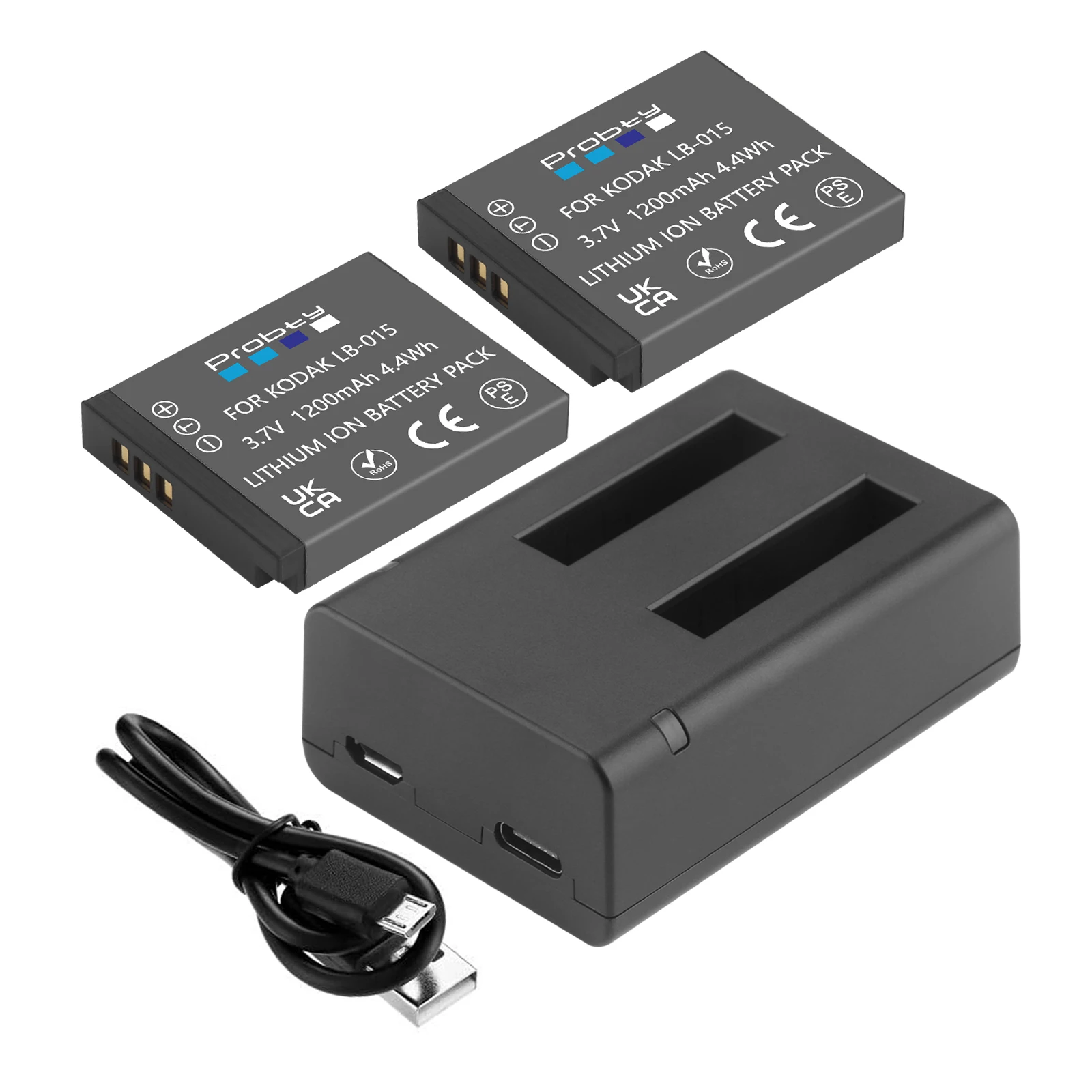 LB-015-LB015-Battery-2-Channel-USB-Charger-For-KODAK-PIXPRO-WPZ2-Rugged-Waterproof-Digital ...